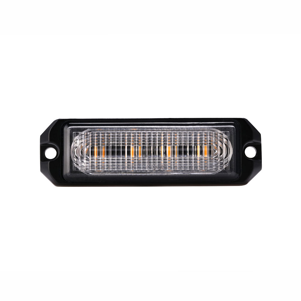 Ultra Slim Amber 4 LED Directional Warning Light – 24/7 Response